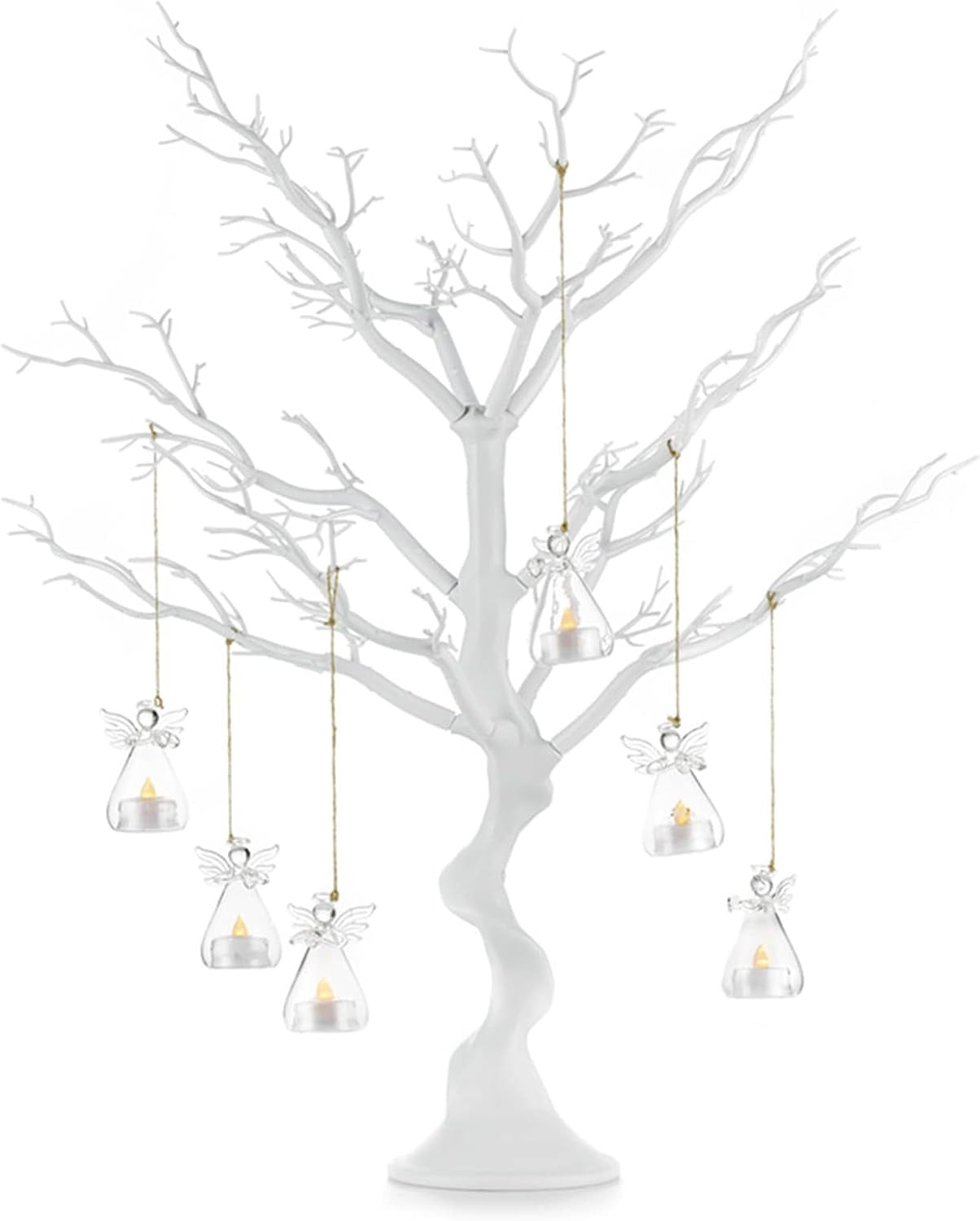 Artificial Tree Centerpiece, 30 inches White, Manzanita Tree Decorative ...