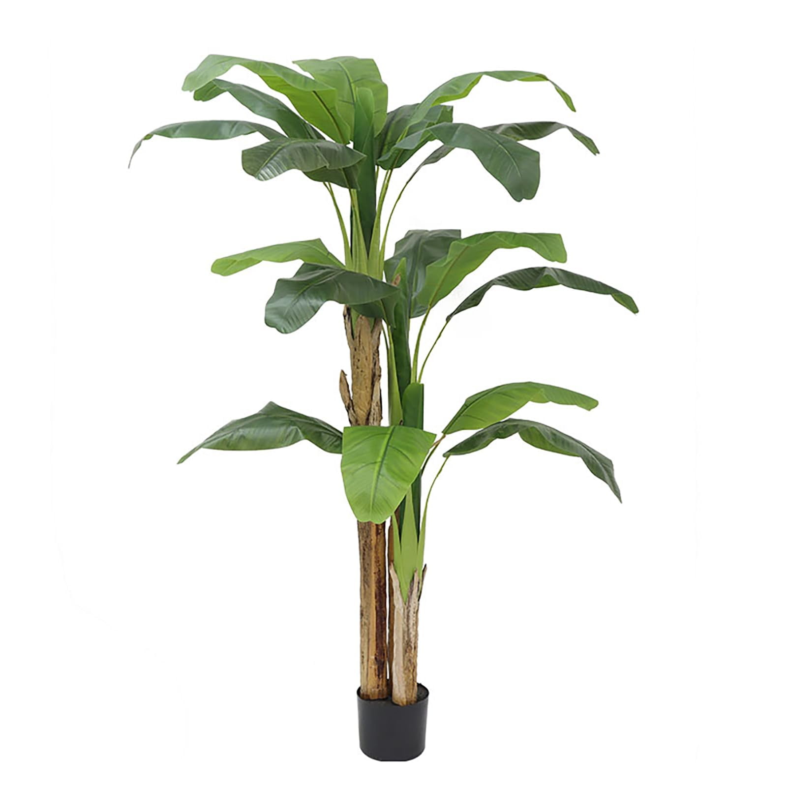 Artificial Tree, Faux Trees Indoor With Flower Pots, Low-Maintenance ...