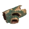 Artificial Tree House Cave for Reptiles Turtle Rocks Hideout Basking ...