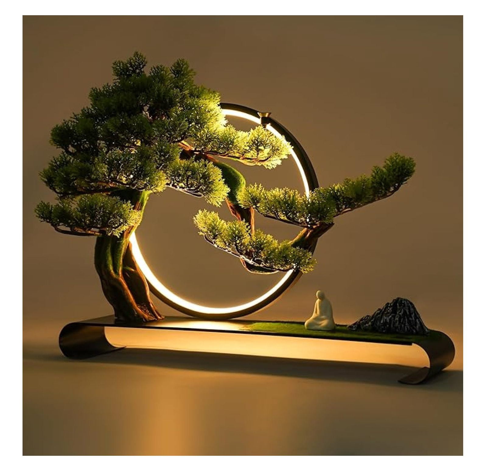 Artificial Tree with Light Ring, 5V Realistic Simulation Pine with ...