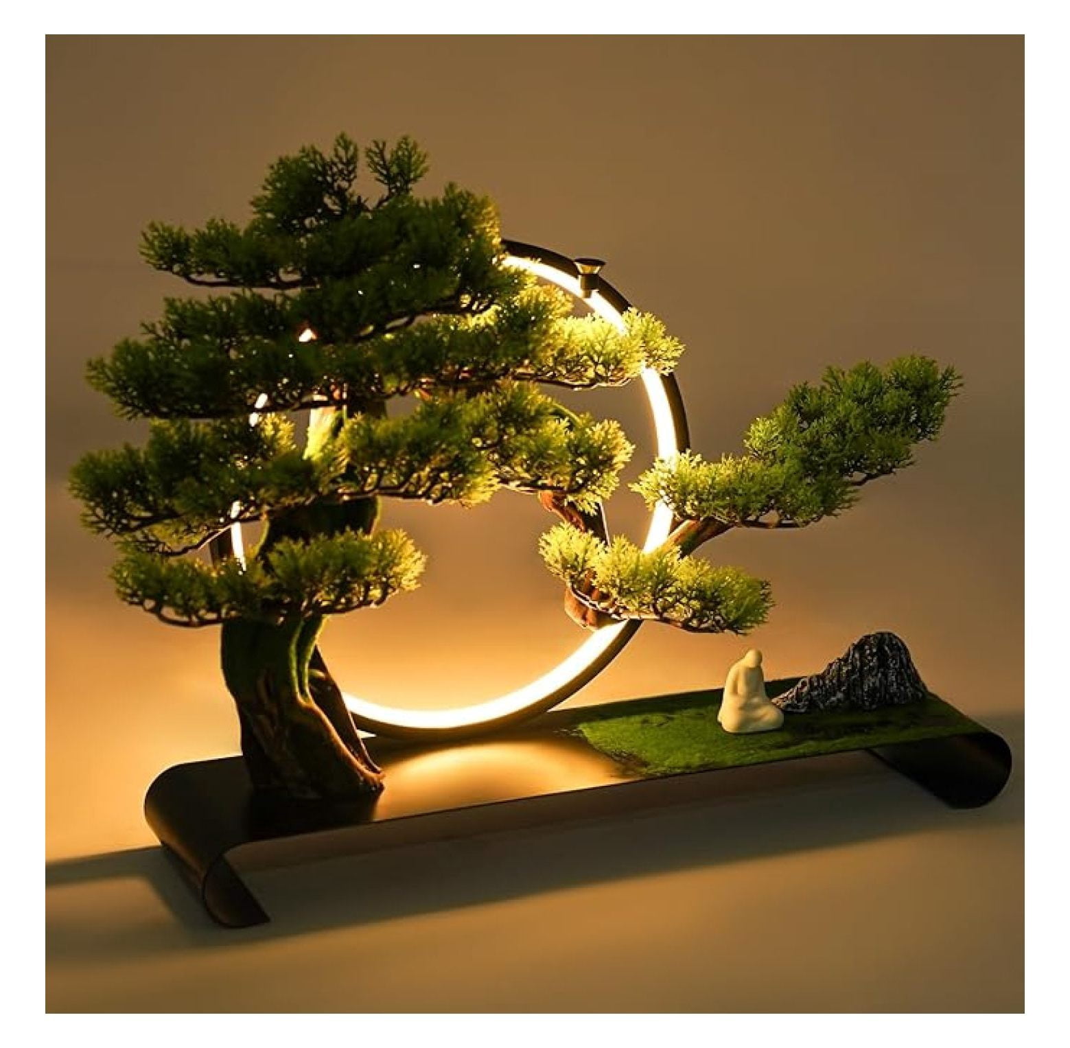 Artificial Tree with Light Ring with LED Light, 5V Realistic Simulation ...