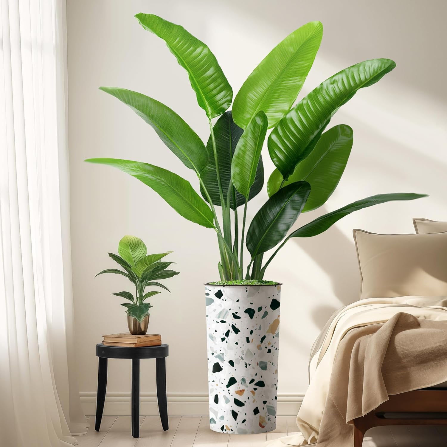 Artificial Tree i Moder Plater, Fake Baaa Leaf Silk Tree for Idoor ad ...