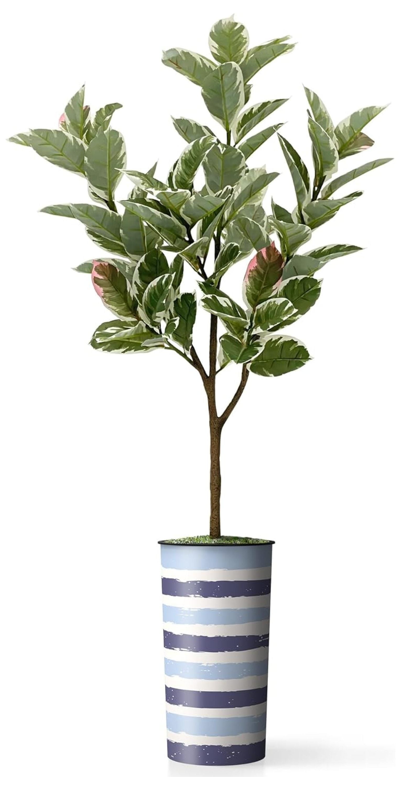 Artificial Tree in Planter, Fake Rubber Silk TRE for Indoor and Outdoor ...