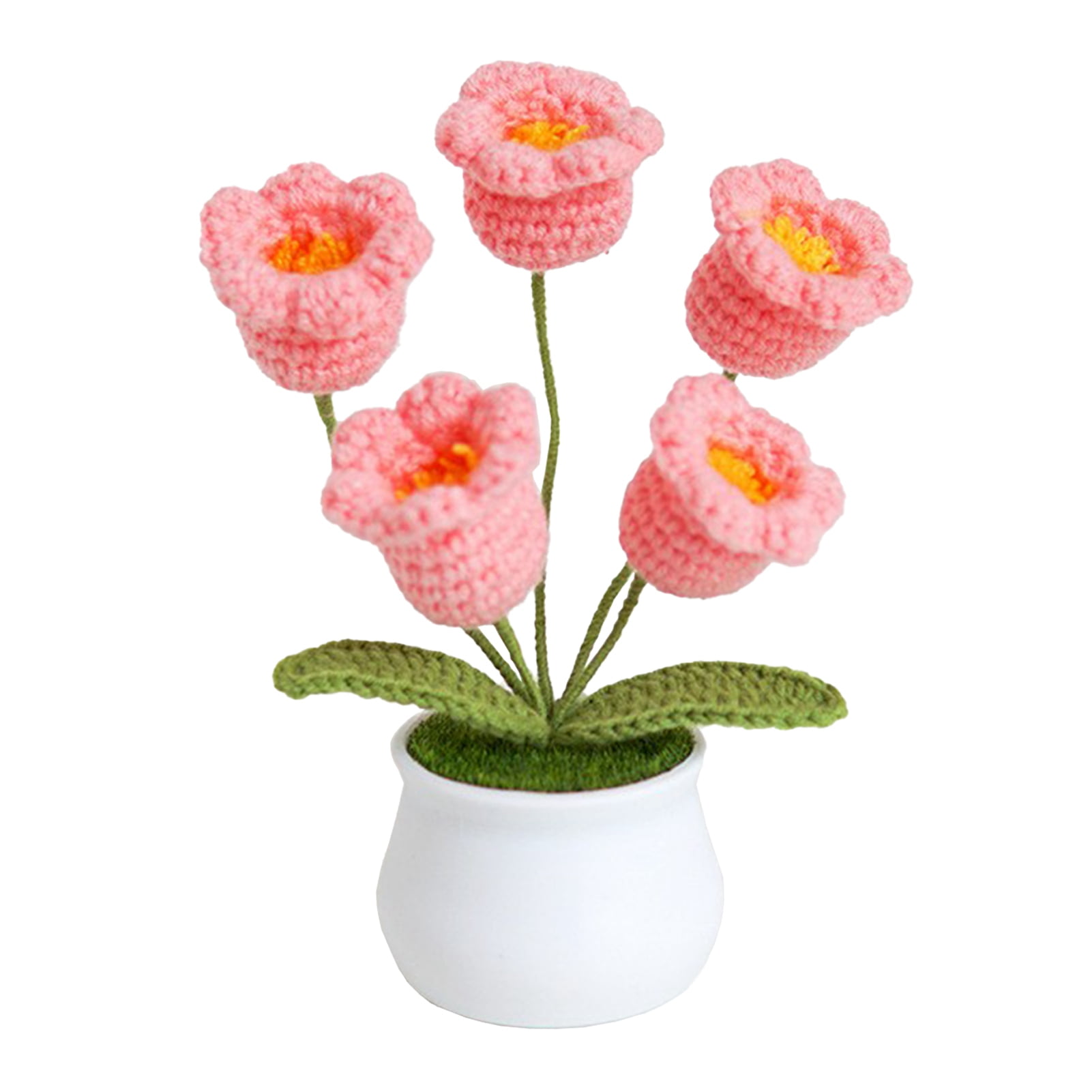 Artificial Trees Orchid Handmade Knitted Flower Artificial Simulation ...