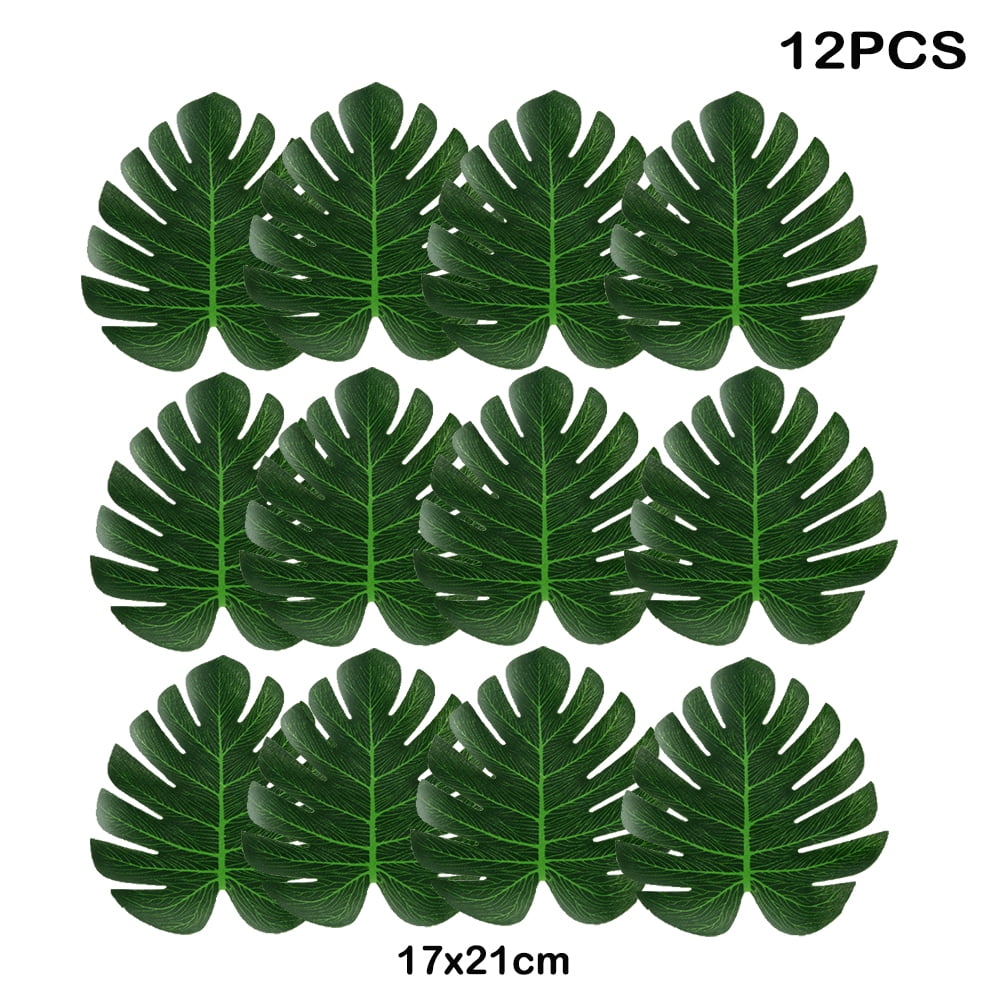 Artificial Tropical Palm Leaves Jungle Safari Party Decorations ...