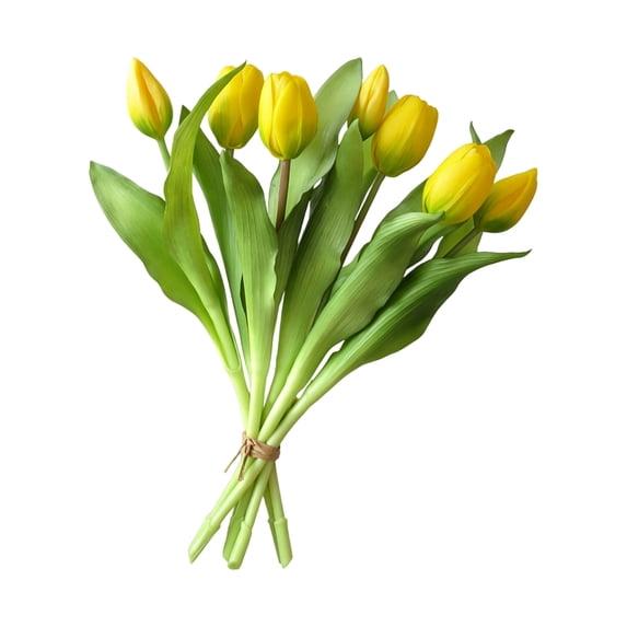 Artificial Tulip Flowers, 7 Heads Real Touch Latex Fake Tulip, 1 Piece ...