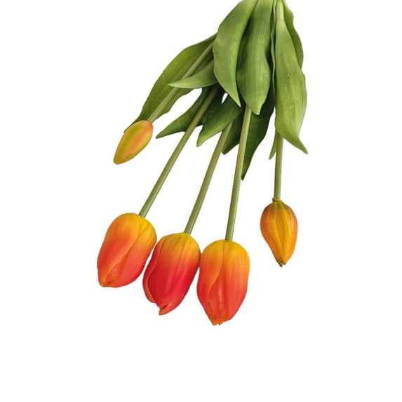 Artificial Tulip Flowers Real Touch Tulips Plastic For Home Garden ...