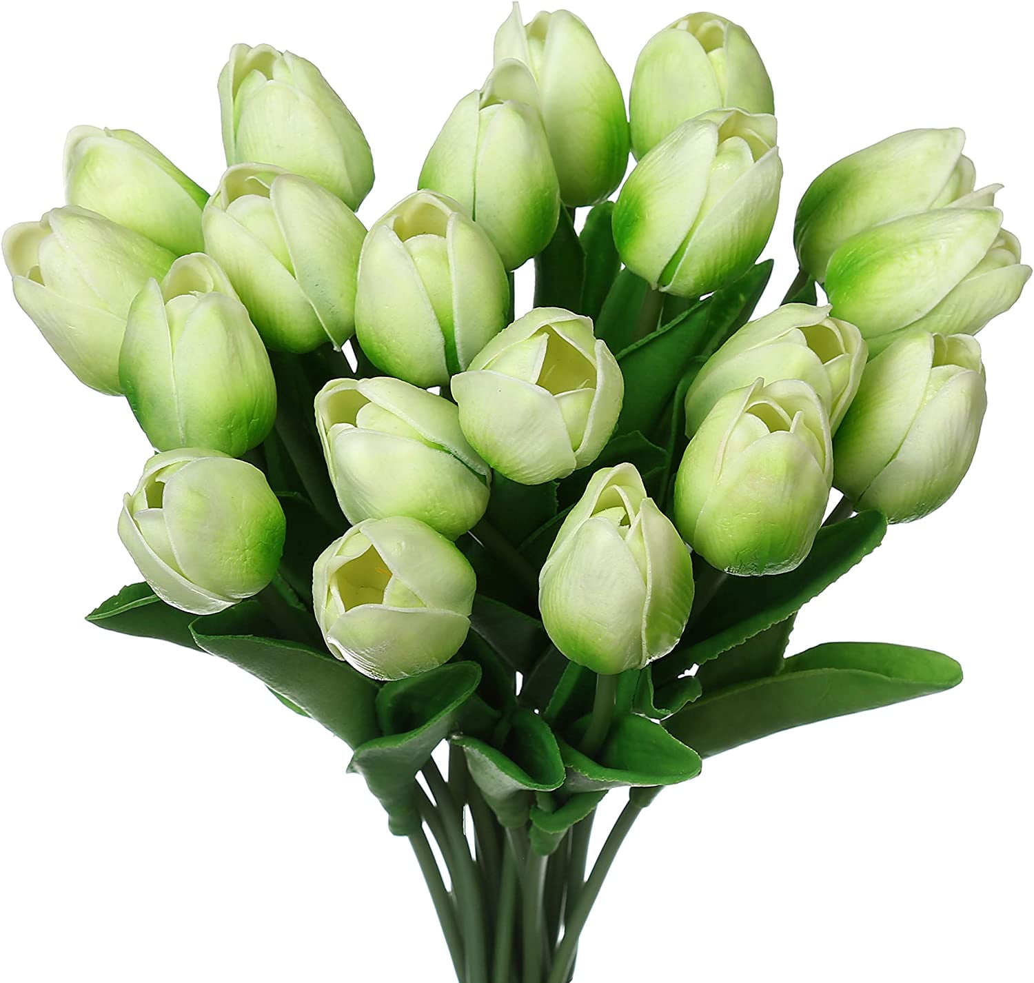 Artificial Tulips Flowers,20 Pcs 13.5" Artificial Latex Tulips Flowers ...