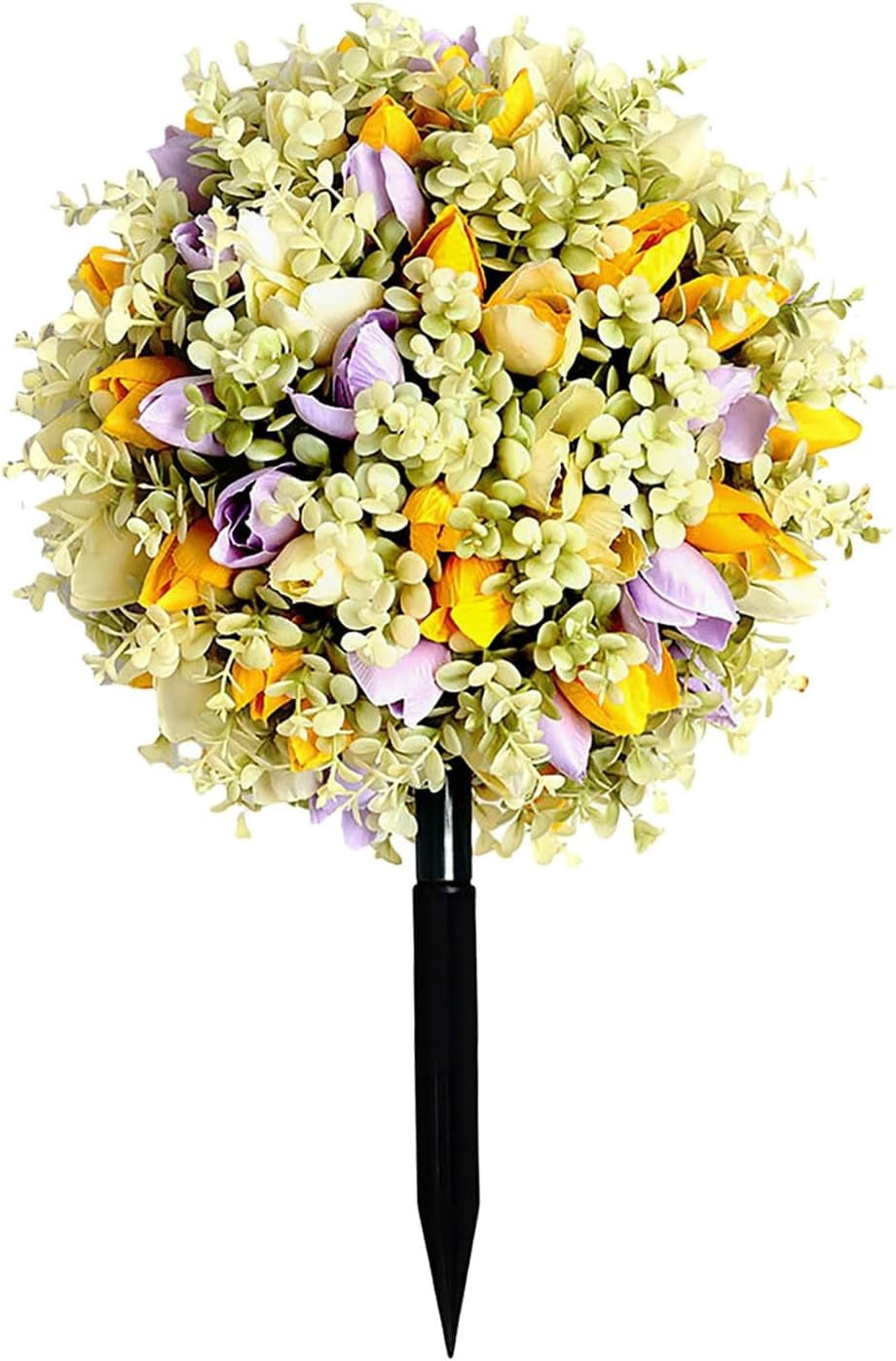 Artificial Tulips Topiary Balls Trees for Outdoor Fake Colorful Tulips ...