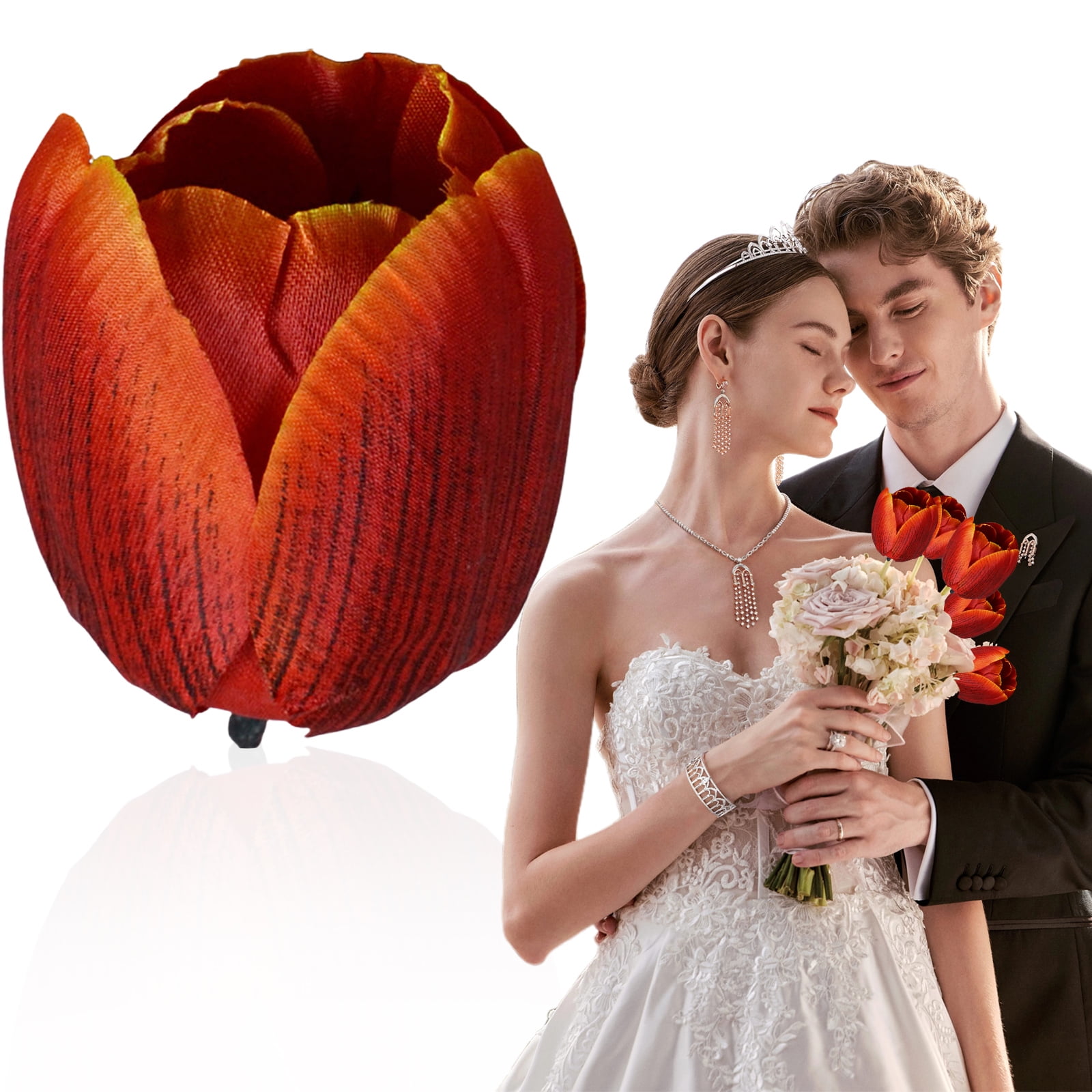 Artificial Tulips Tulip Festival Bouquet Dining Table Decorations ...