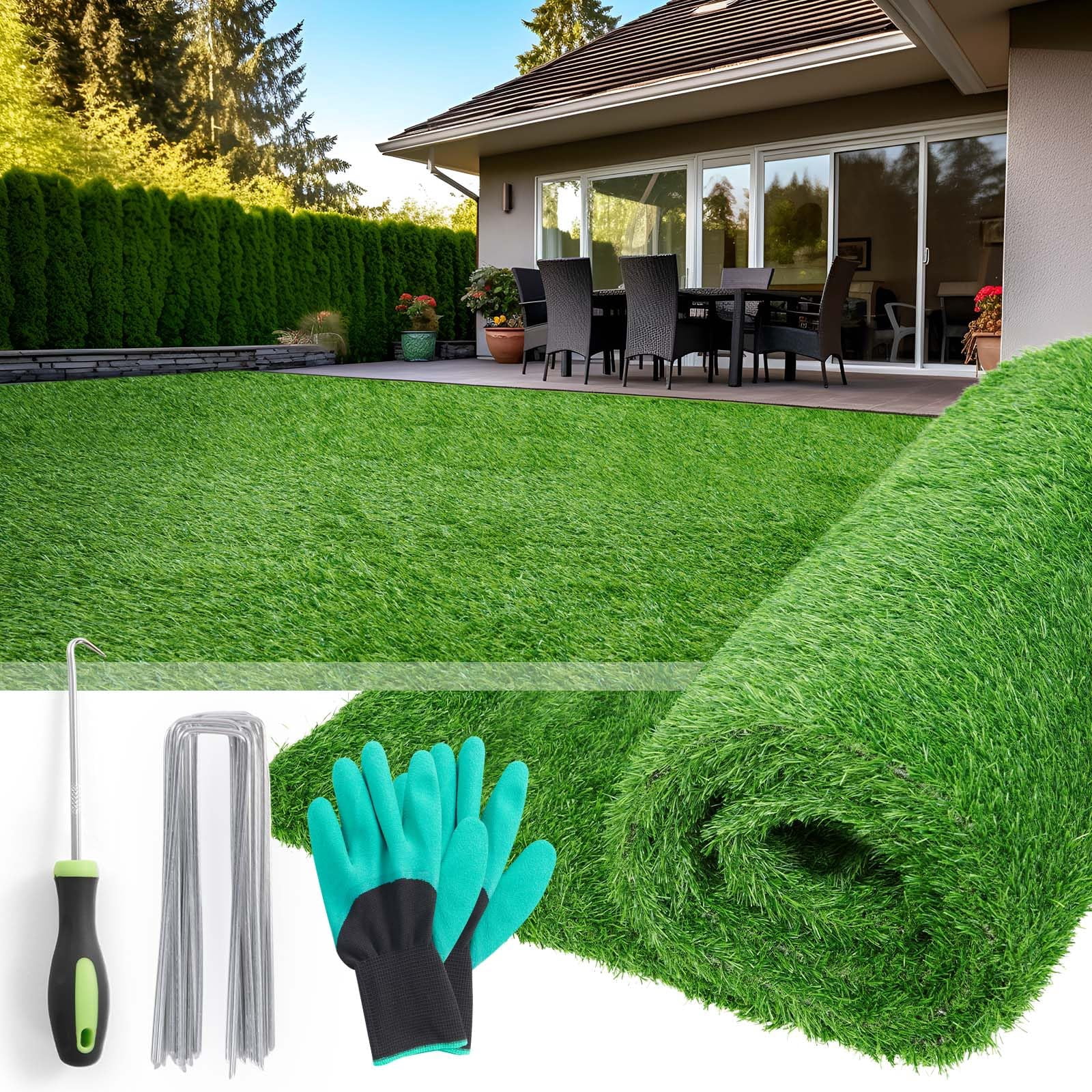 Artificial Turf 5x8ft Indoor Outdoor Patio Balcony Landscape Decoration ...