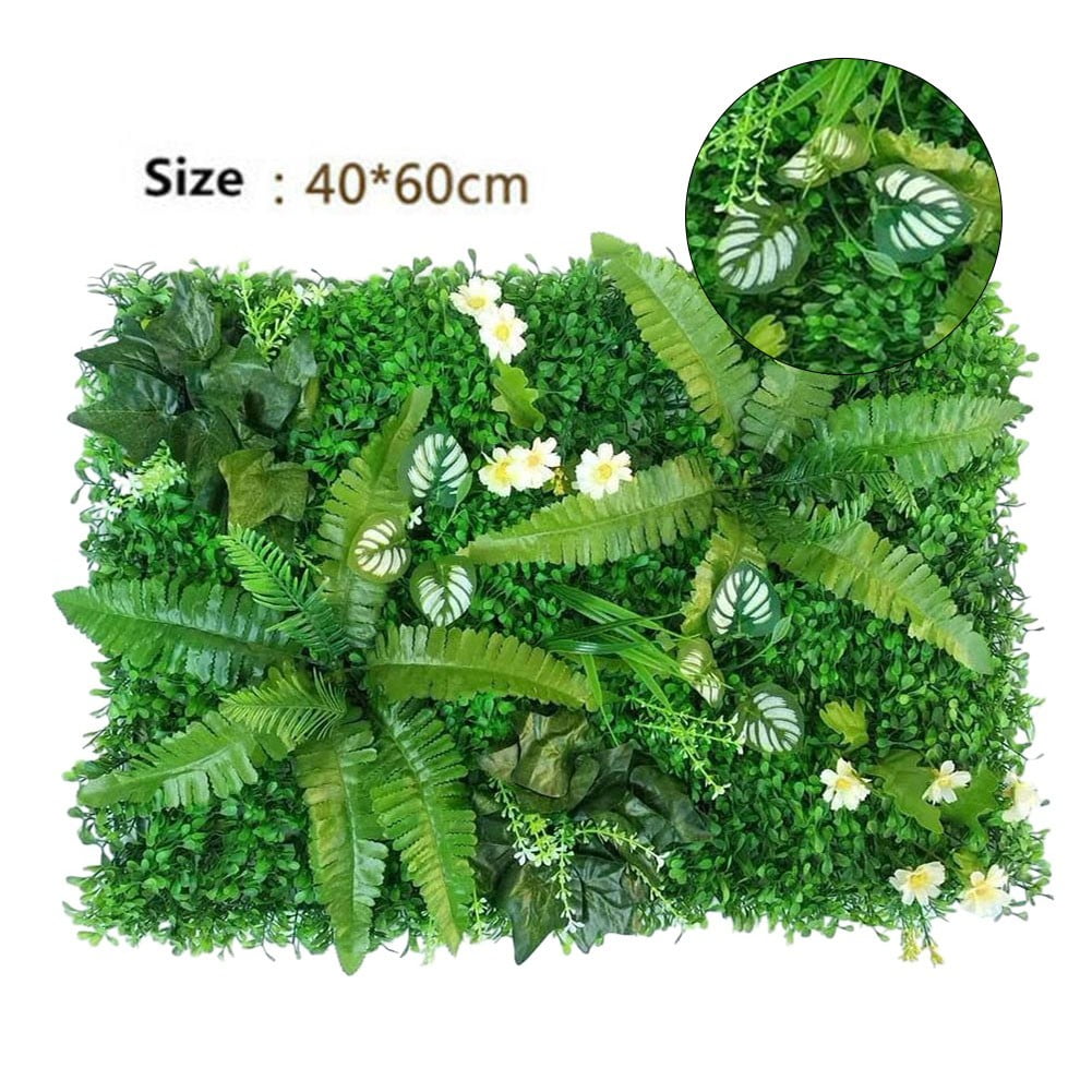 Artificial Turf Plant Walls Foliage Hedge Grass Mat Greenery Panels ...