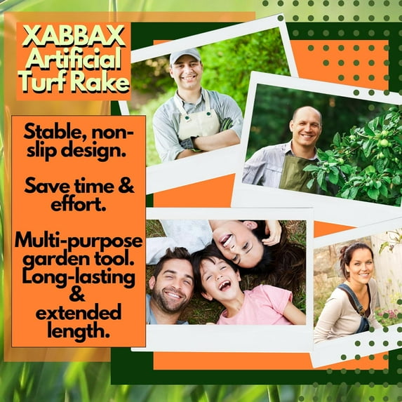 Artificial Turf Rake | Extra Length - Heavy Duty | Astro Turf Brush ...