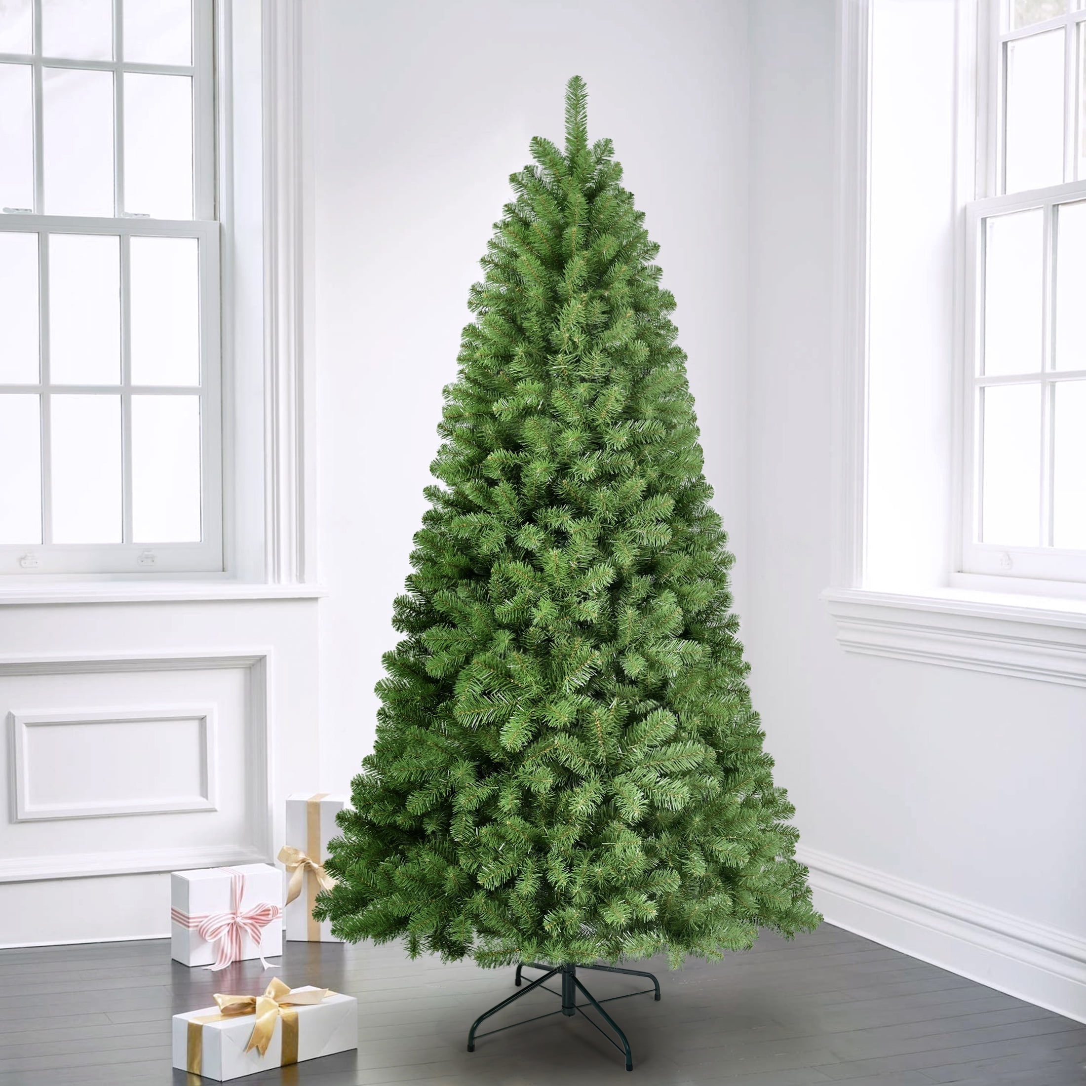 Artificial Unlit 7ft Christmas Trees, Leeheeyee Xmas Artificial Tree w ...