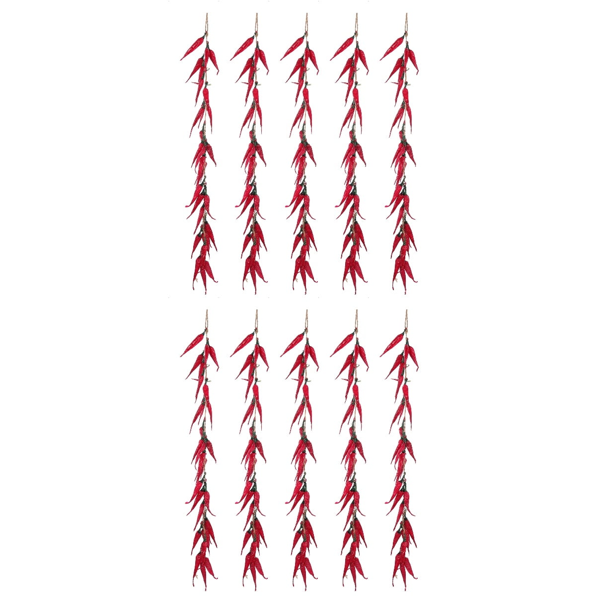 Artificial Vegetable Ornaments 10 Pcs Chili Pepper Model Decoration ...