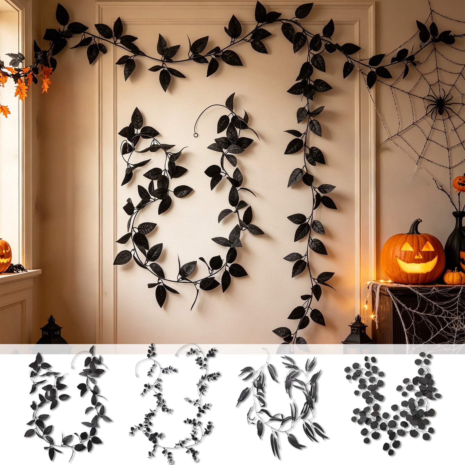 Artificial Vine,Decorative Strip Realistic Hanging Foliage,Low ...