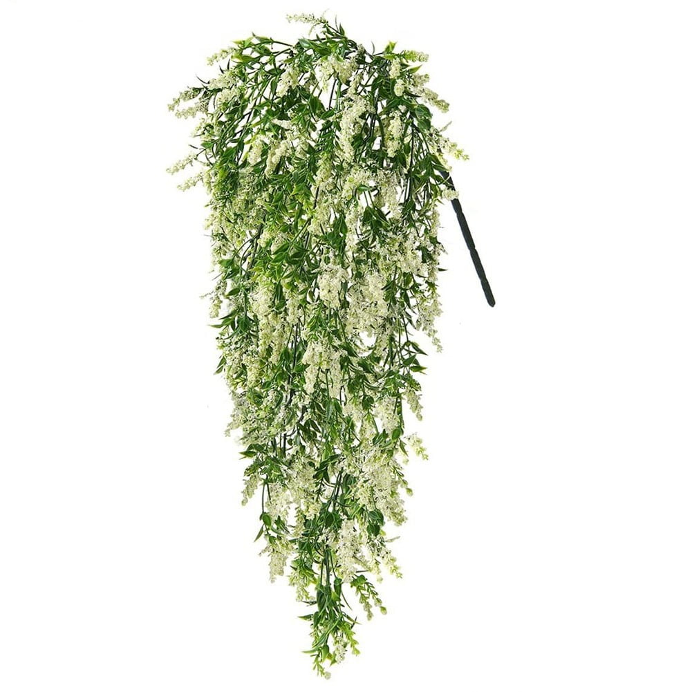Artificial Vine Flowers Hanging Plants, 27.6 inches Wisteria Artificial ...