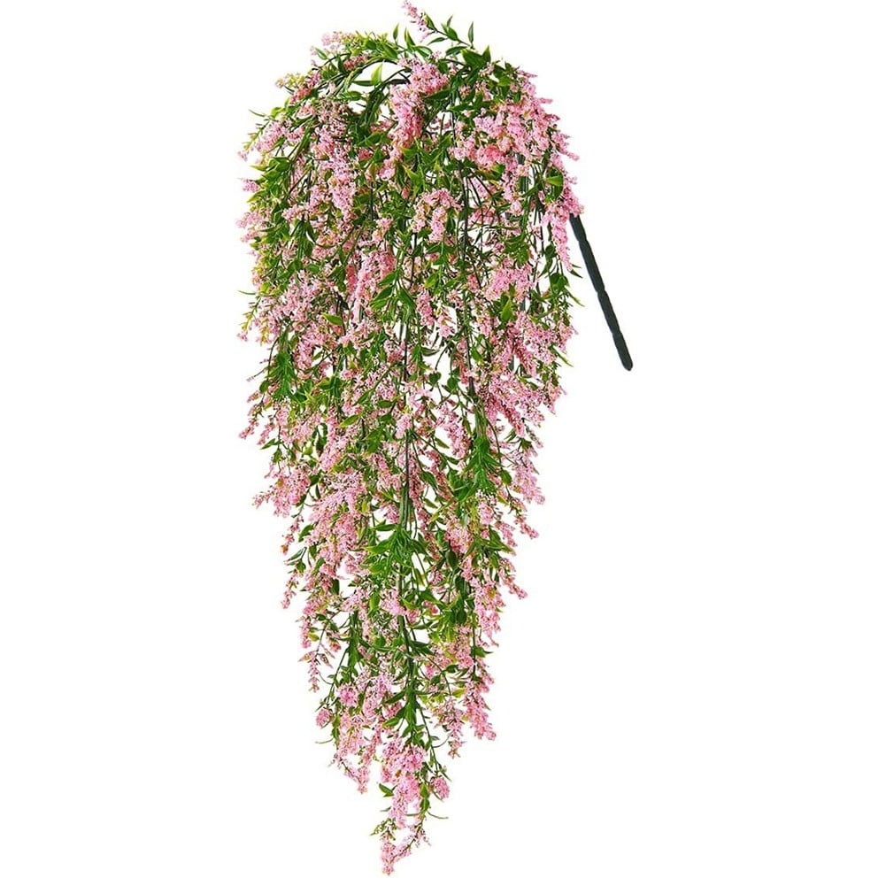 Artificial Vine Flowers Hanging Plants, 27.6 inches Wisteria Artificial ...