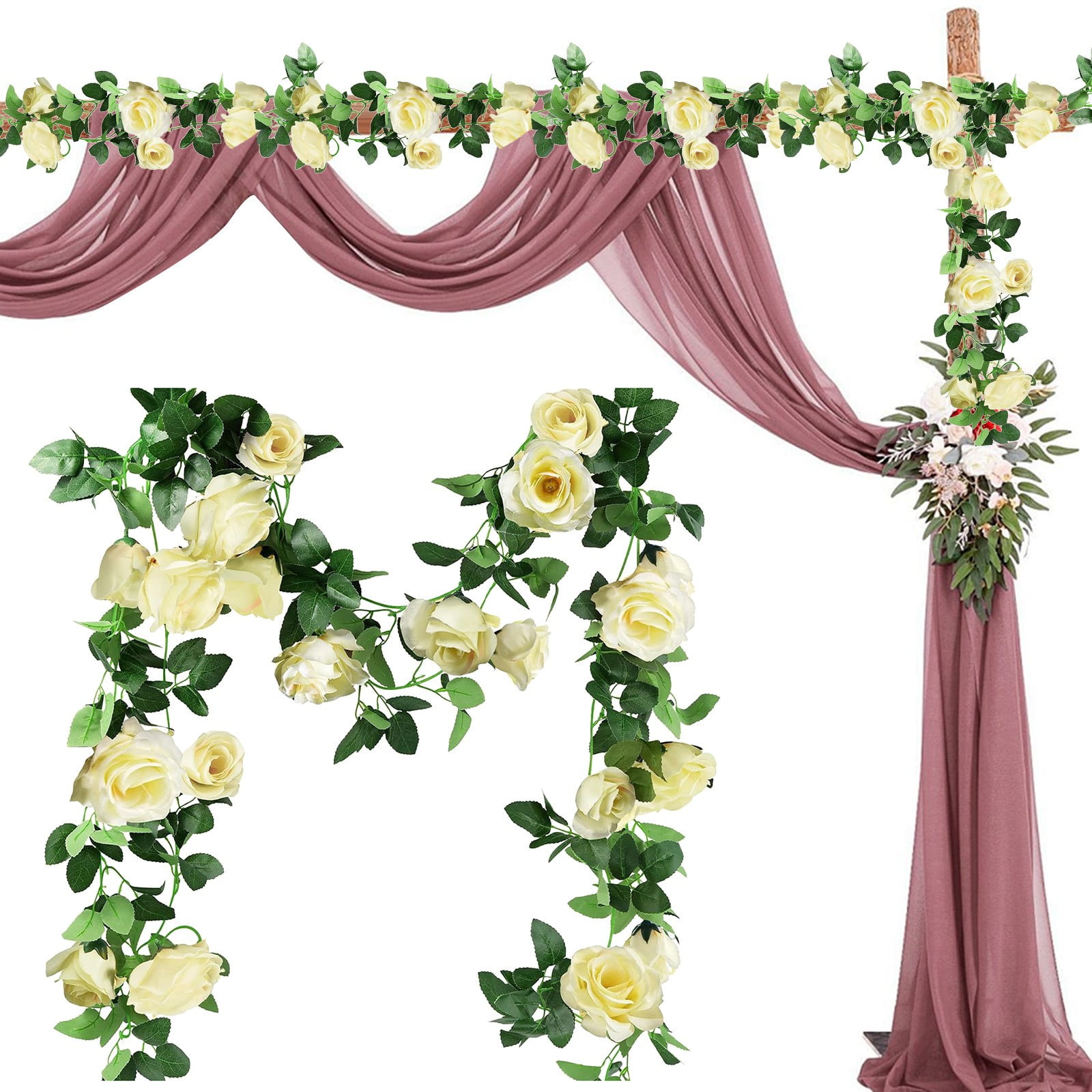Artificial Vine Flowers Plants Artificial Flower Flowers Vine Garlands ...