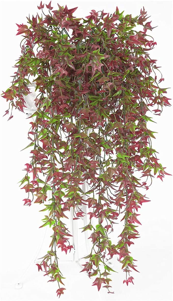 Artificial Vine, Sinhoon Hanging Ivy Sweet Potato Leaves Plastic Plants ...