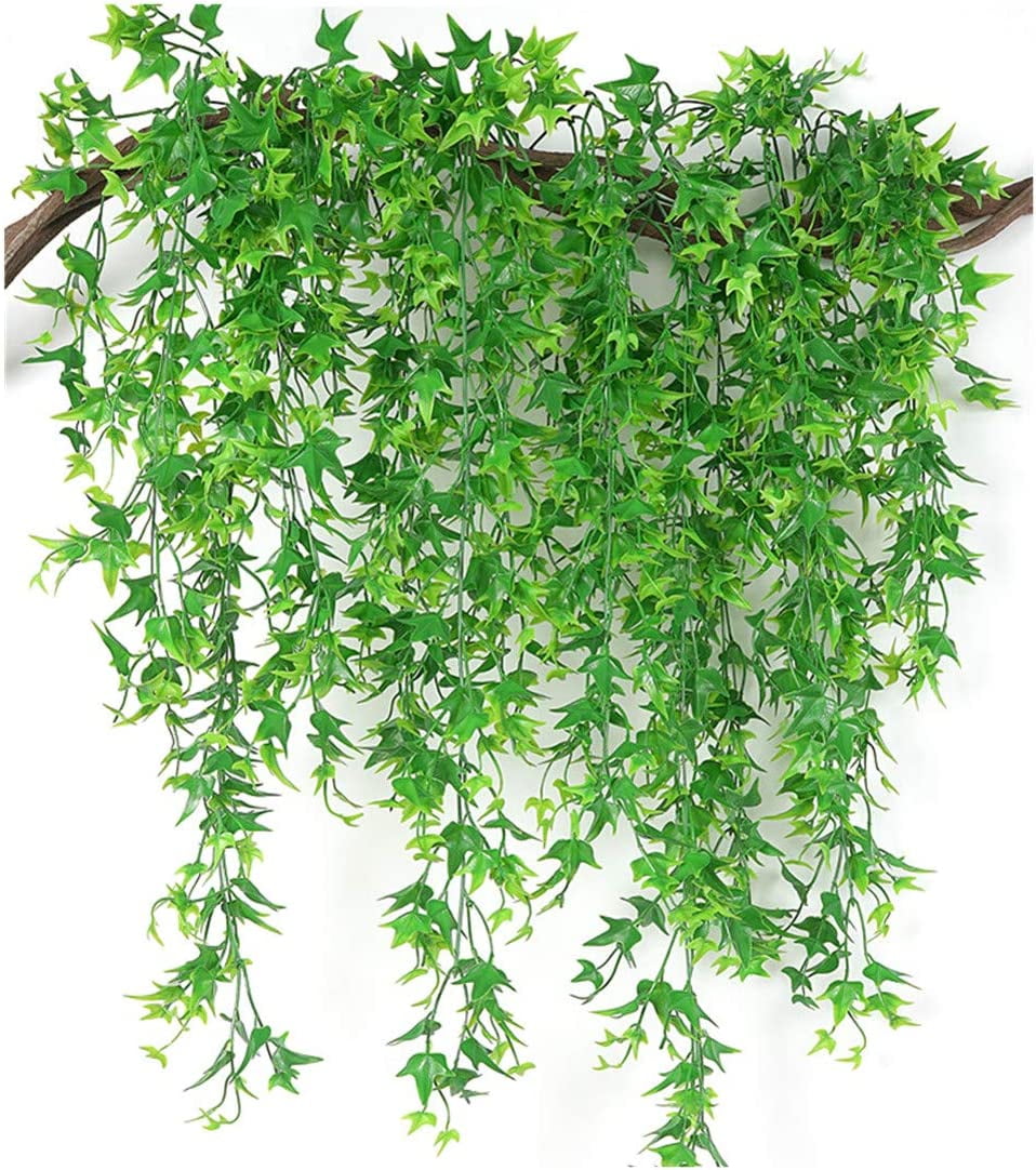 Artificial Vine, Sinhoon Hanging Ivy Sweet Potato Leaves Plastic Plants ...