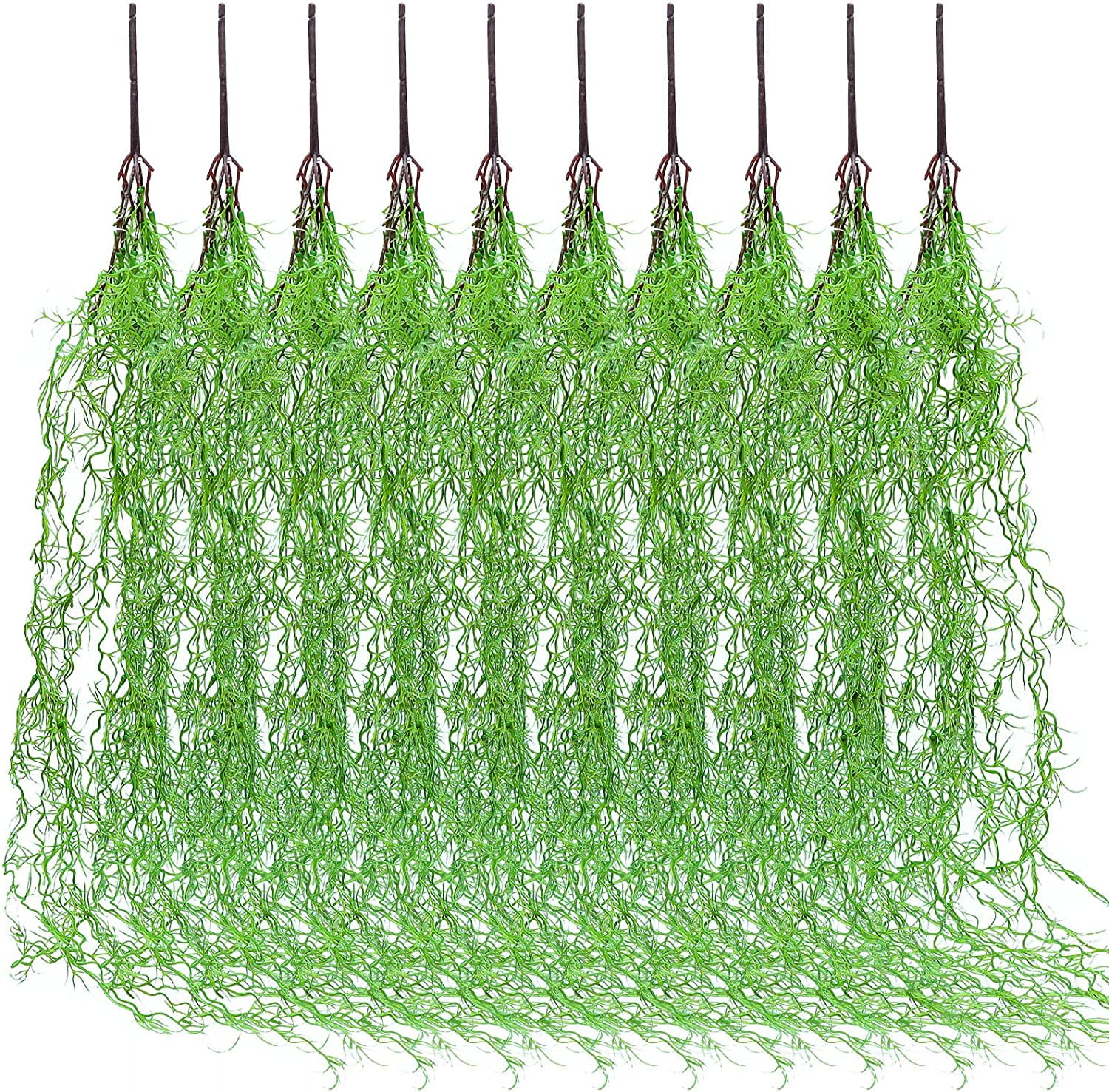 Artificial Vines Moss Faux Greenery Moss for Potted Plants Realistic ...