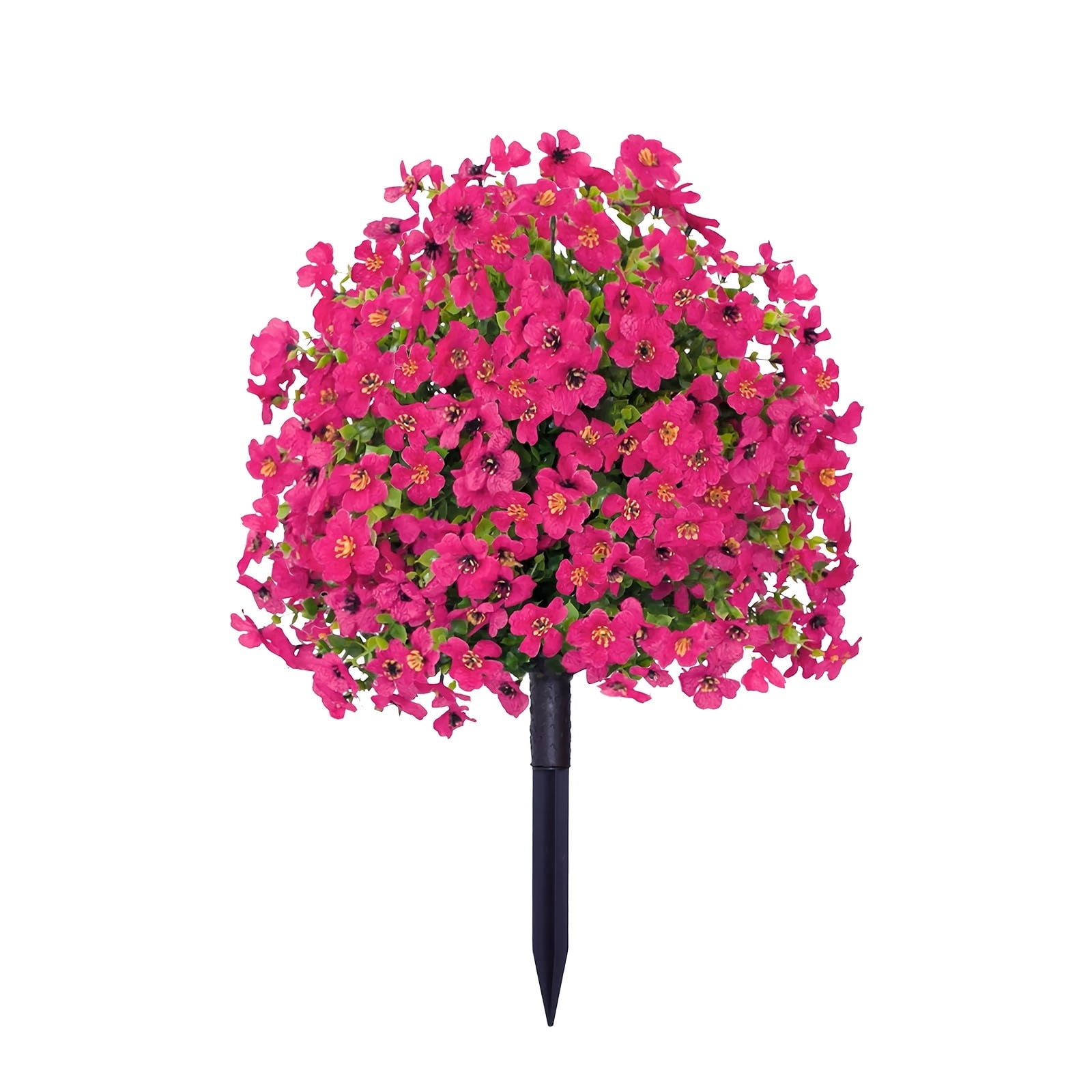 Artificial Violet Ball Topiary Trees with Ground Spikes, Artificial ...