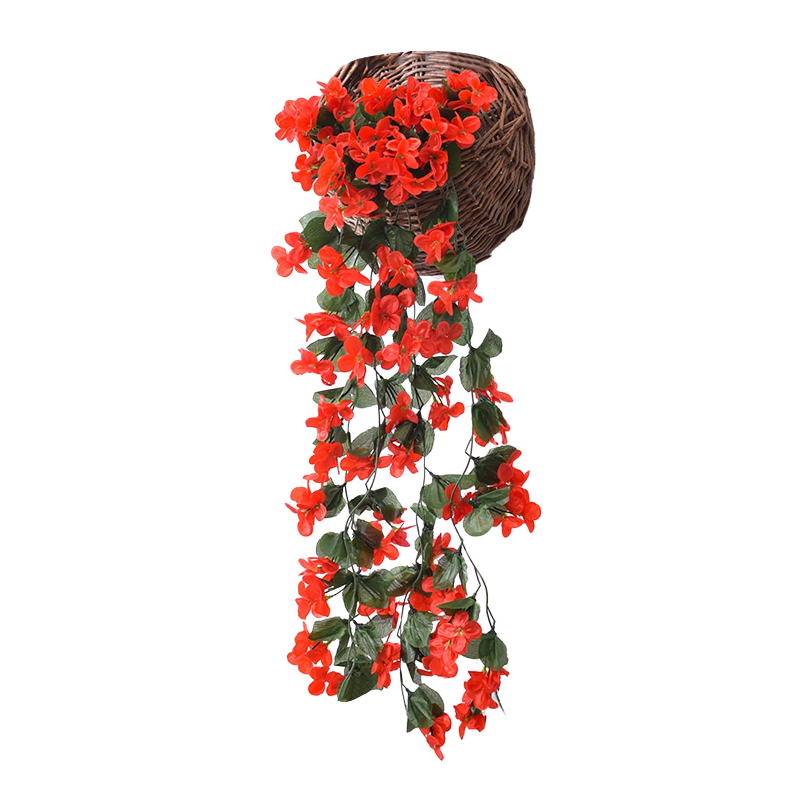 Artificial Violet Flower Basket Hanging Garland Vine Flowers Simulation ...