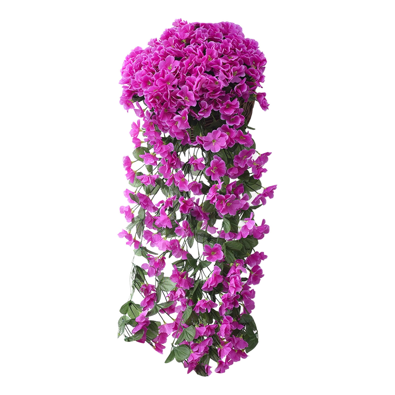 Artificial Violet Flower Basket Hanging Garland Vine Flowers Simulation ...