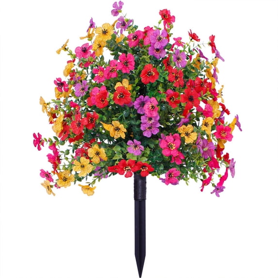 Artificial Violet Flower Bouquet for Outdoor Courtyard Landscaping ...