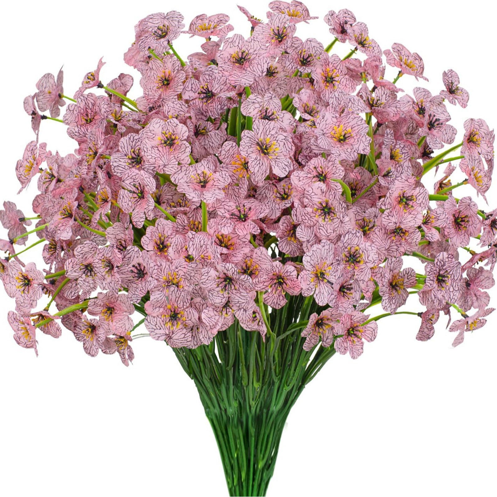 Artificial Violet Flowers Bouquet, Realistic Flowers for Home Wedding ...