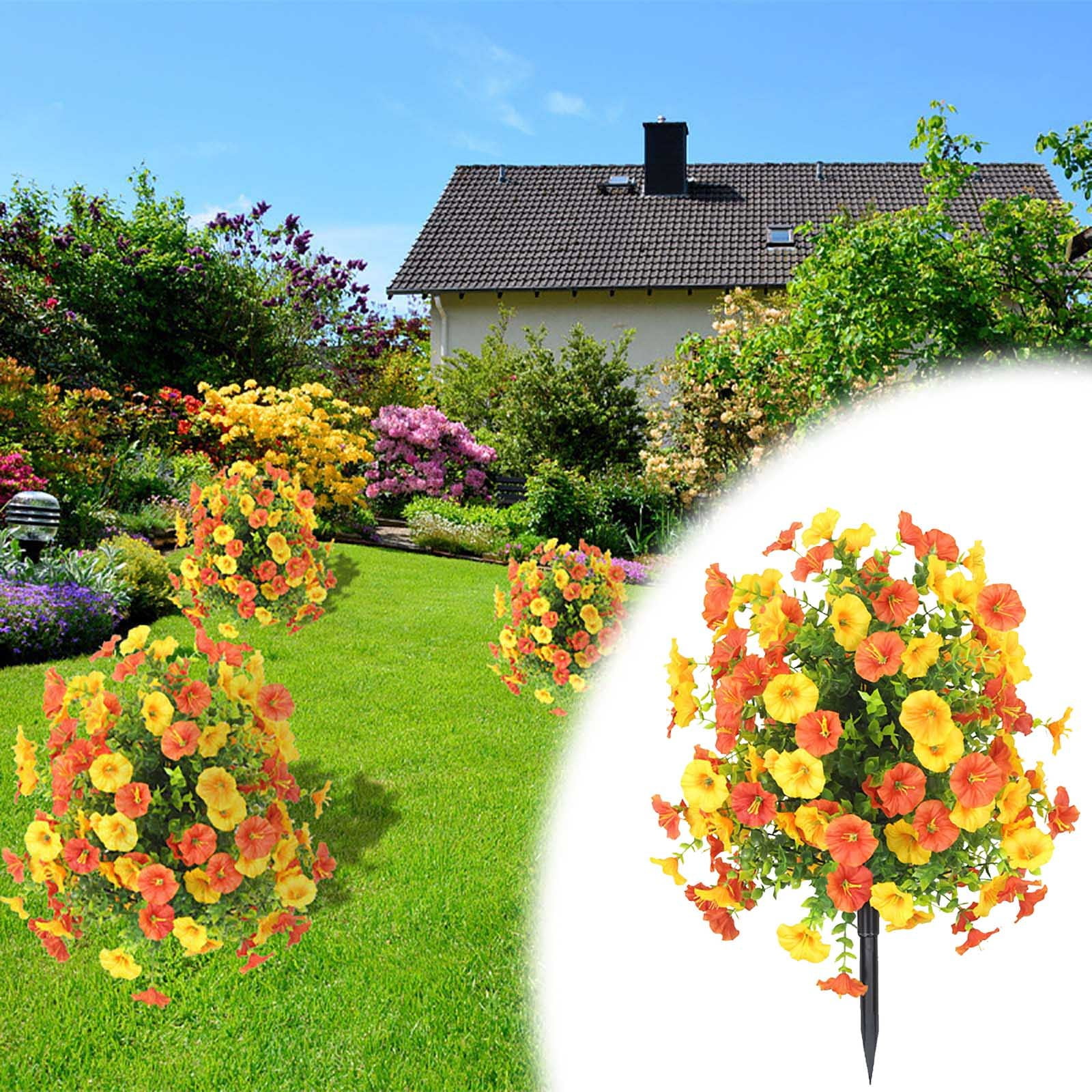 Artificial Violet and Morning Glory Tree, Silk Plastic Floral ...