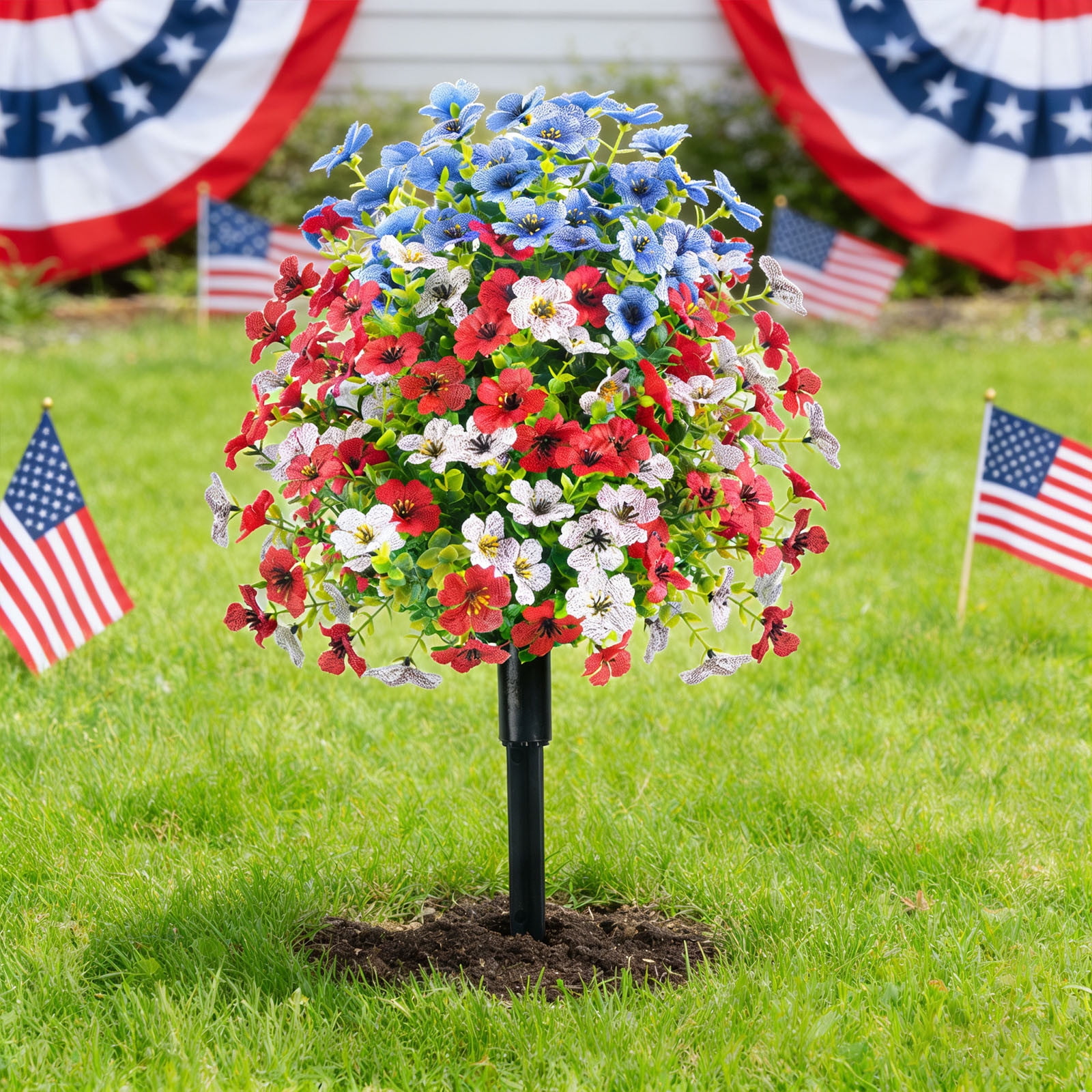 Artificial Violet Planting Trees for Outdoor Garden, 60cm Lifelike ...