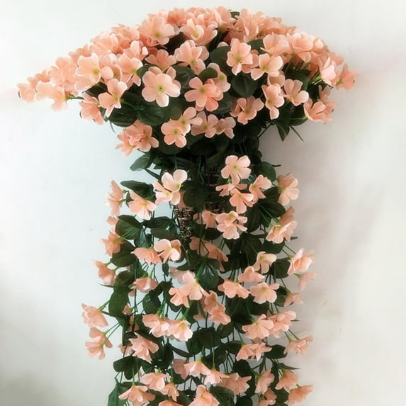 Artificial Violet Silk Flowers | 85cm Long Hanging Vines with 5cm Blooms | Realistic Fabric Wall ...