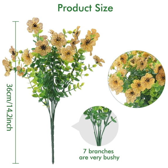 Artificial Violet Simulation Flower Plant for Wall Home Decoration ...