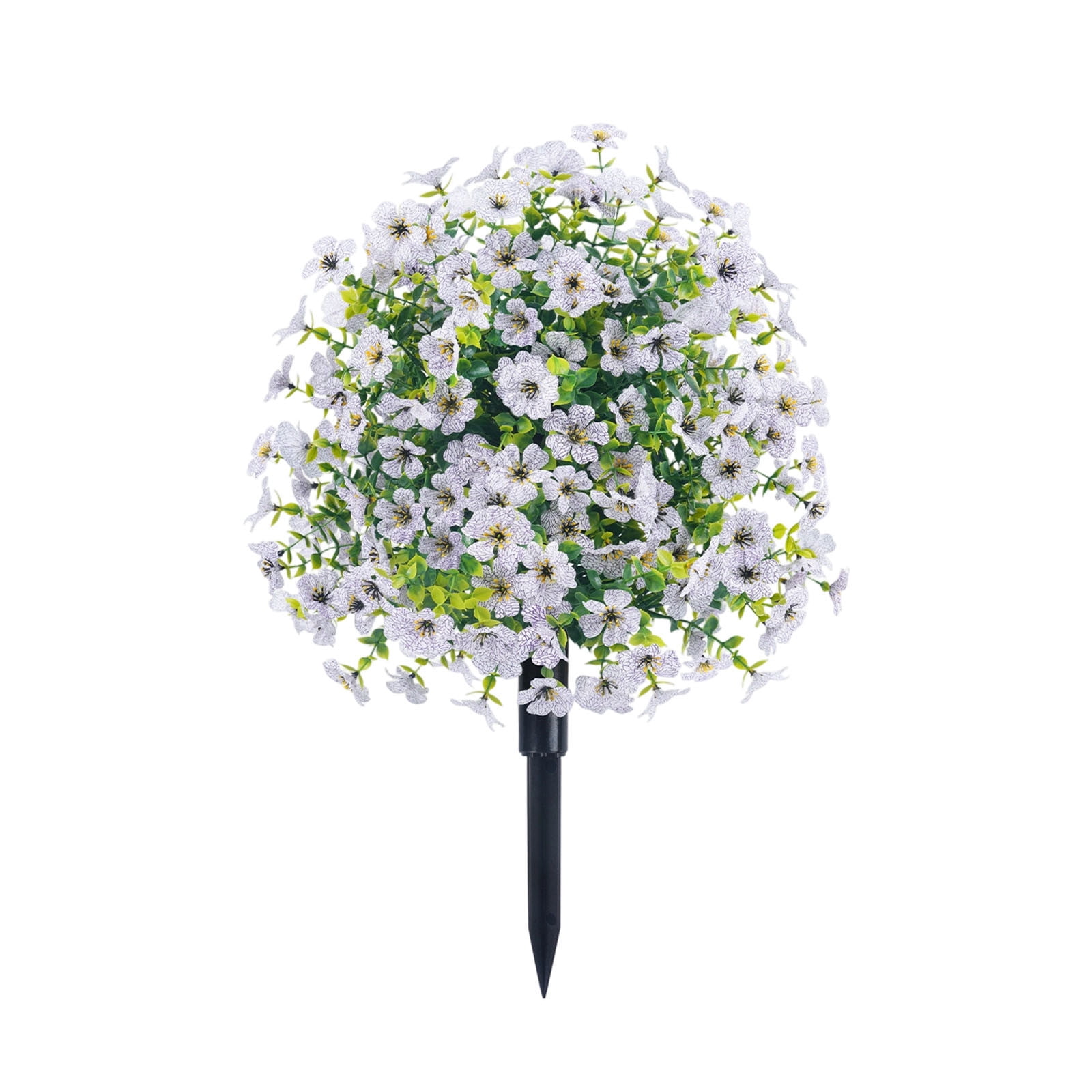 Artificial Violet Stake Flowers Garden Bonsai Decor Faux Pegs for ...