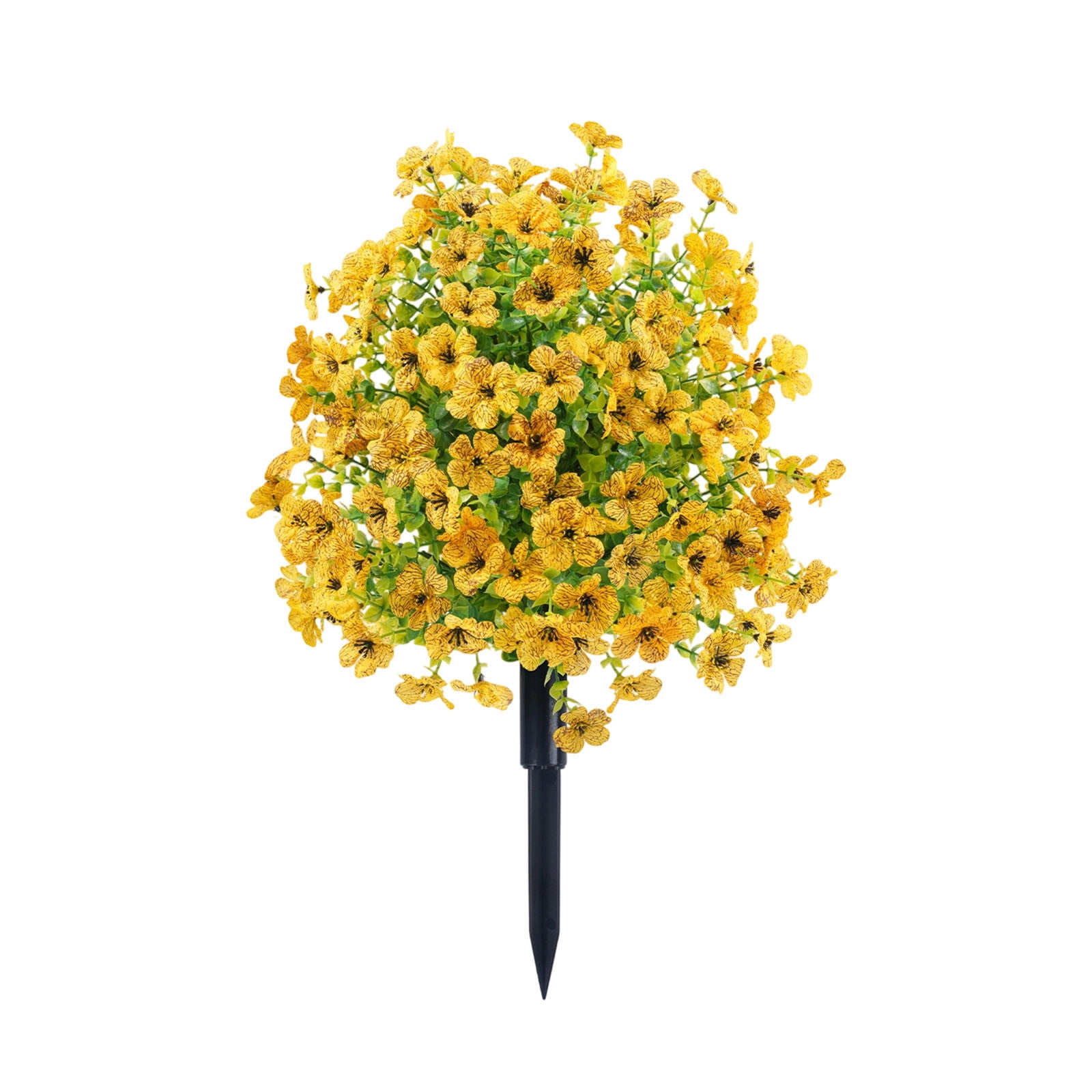 Artificial Violet Stake Flowers for Garden Decor - Realistic Outdoor ...