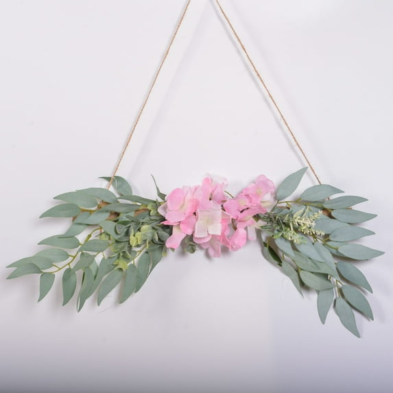 Artificial Wall Decor Flower Garland Farmhouse Hanging Leaves with ...