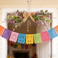 Artificial Wall Hanging With Jute Rope Bow And Bells Decor For Doorway ...