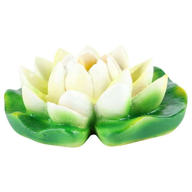Artificial Water Floating Lotus Ornament Art Craft for Fish Pond Tanks ...
