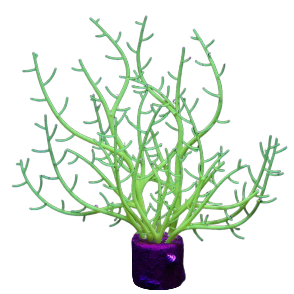 Artificial Water Plant Tree Aquarium Plant Glow in Dark Fish Tanks ...