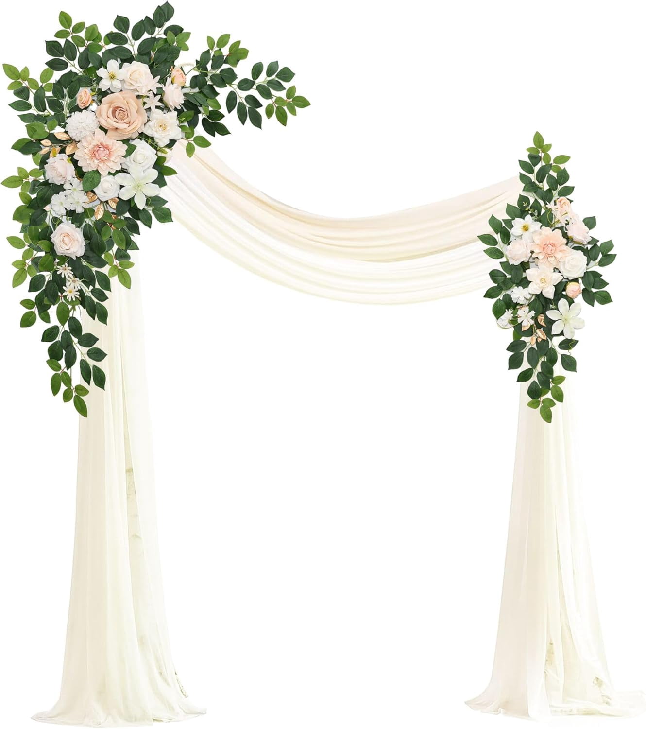 Artificial Wedding Arch Flowers Kit(Pack of 4), Artificial Flower Arch ...