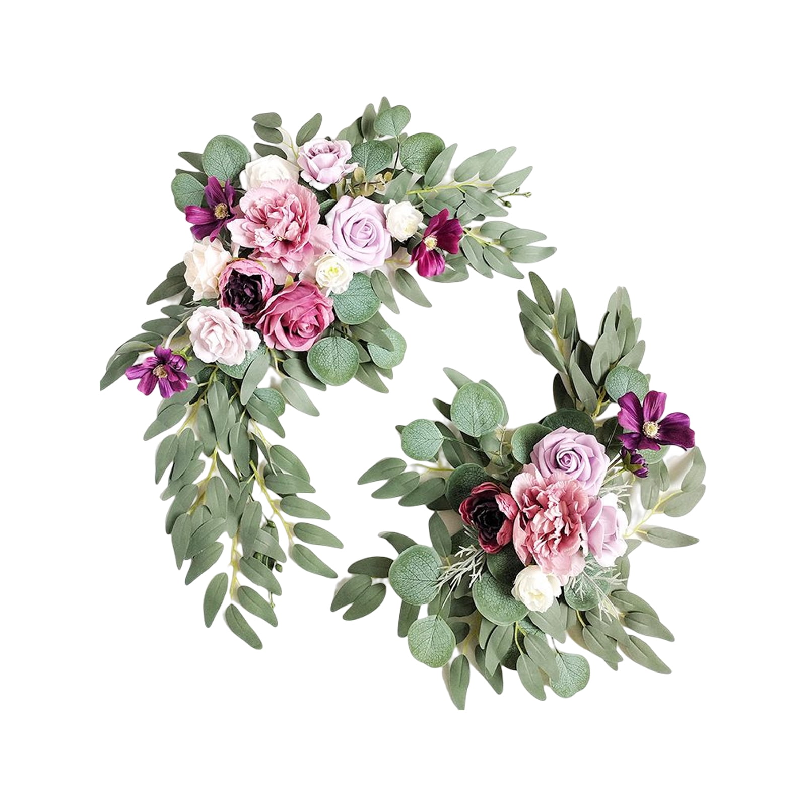 Artificial Wedding Arch Flowers Swag Sign Arbor Floral Arrangement For ...
