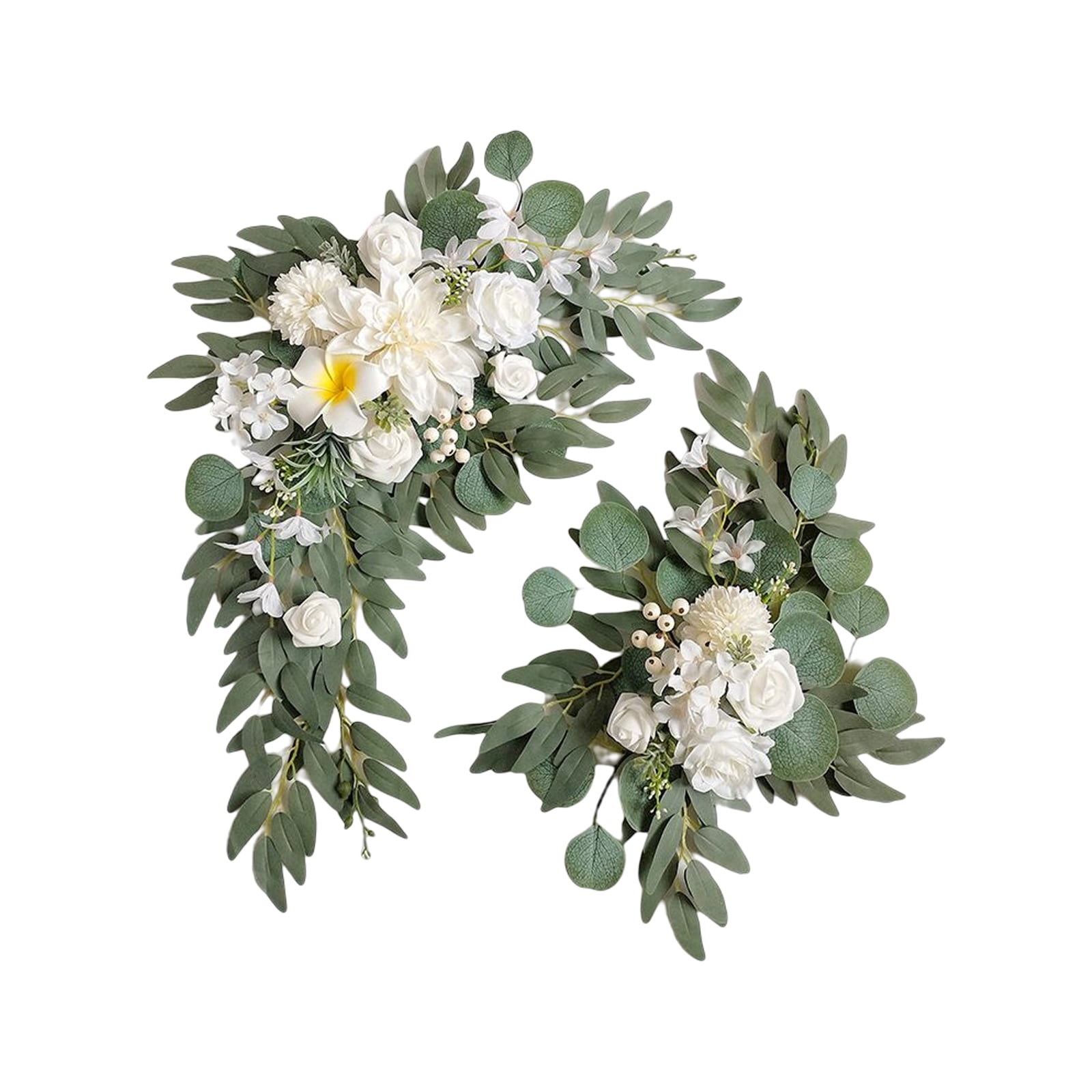 Artificial Wedding Arch Flowers Swag Sign Arbor Floral Arrangement For ...