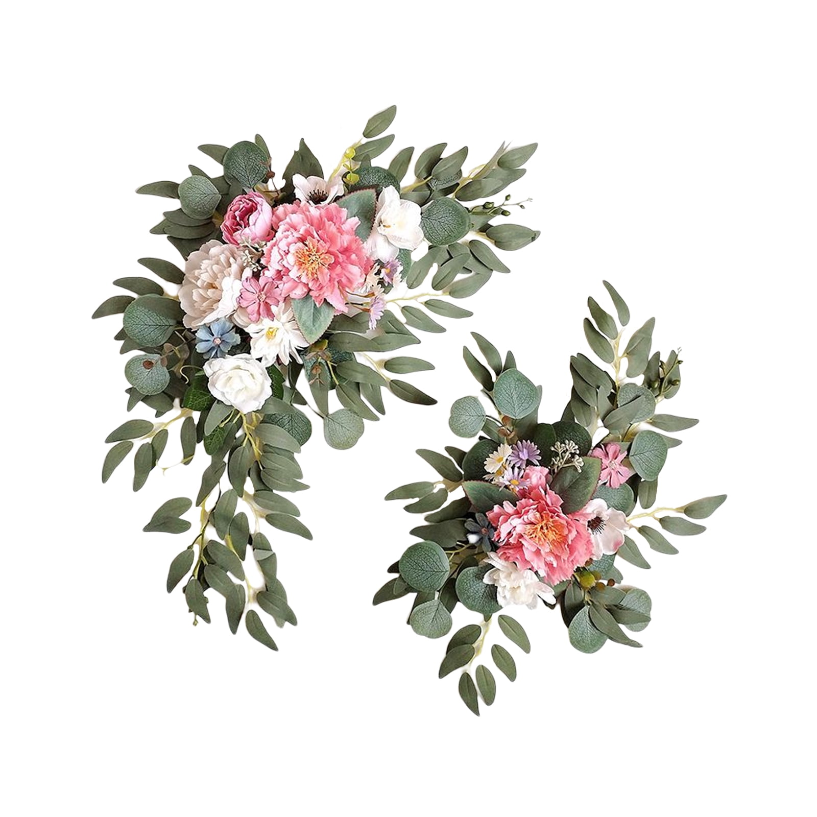Artificial Wedding Arch Flowers Swag Sign Arbor Floral Arrangement For ...