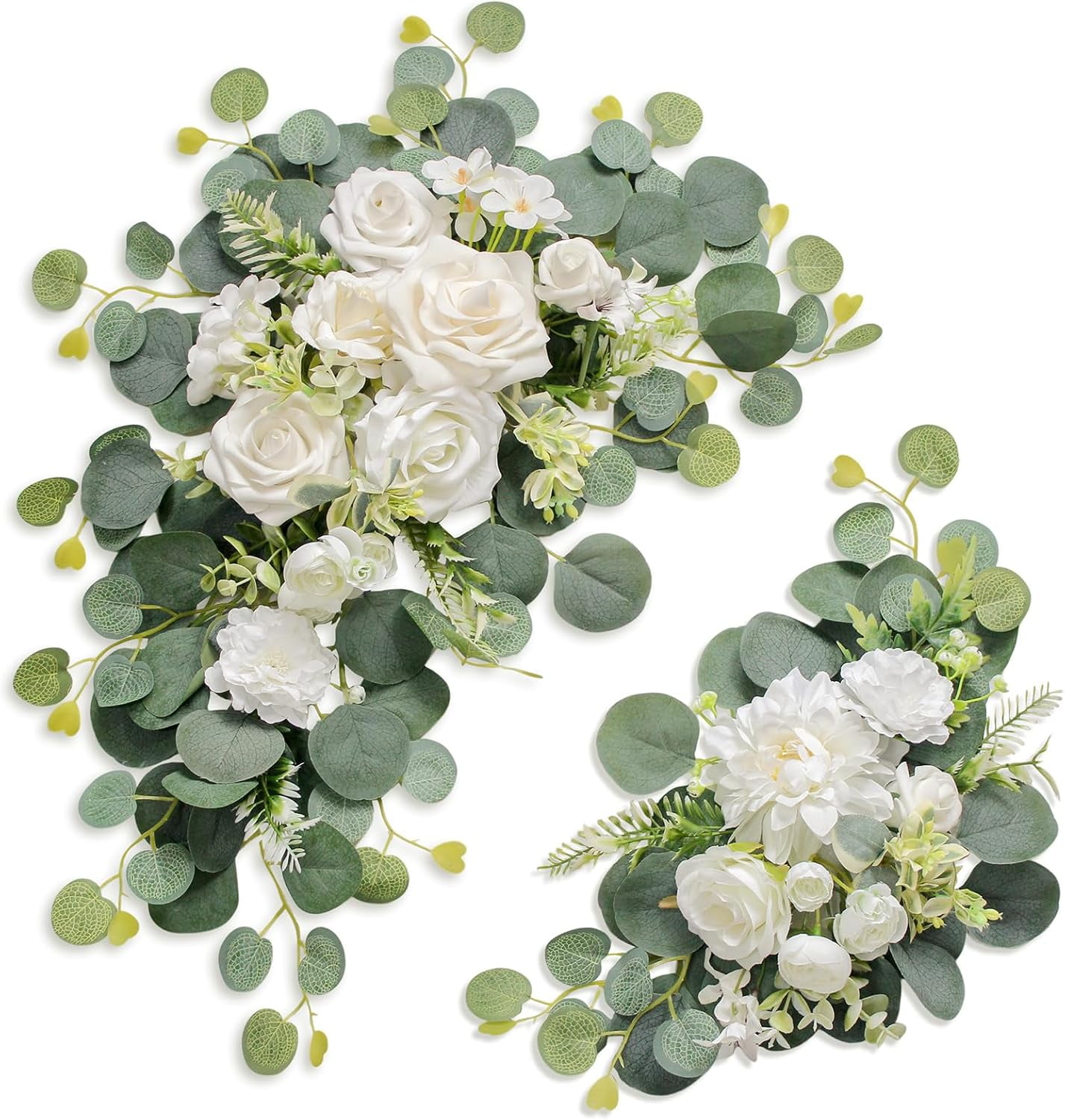 Artificial Wedding Arch Flowers for Wedding Sign, Set of 2 for Wedding ...