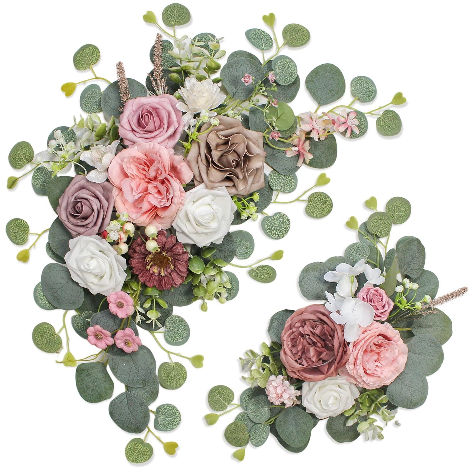 Artificial Wedding Arch Flowers for Wedding Sign,Set of 2 for Wedding ...