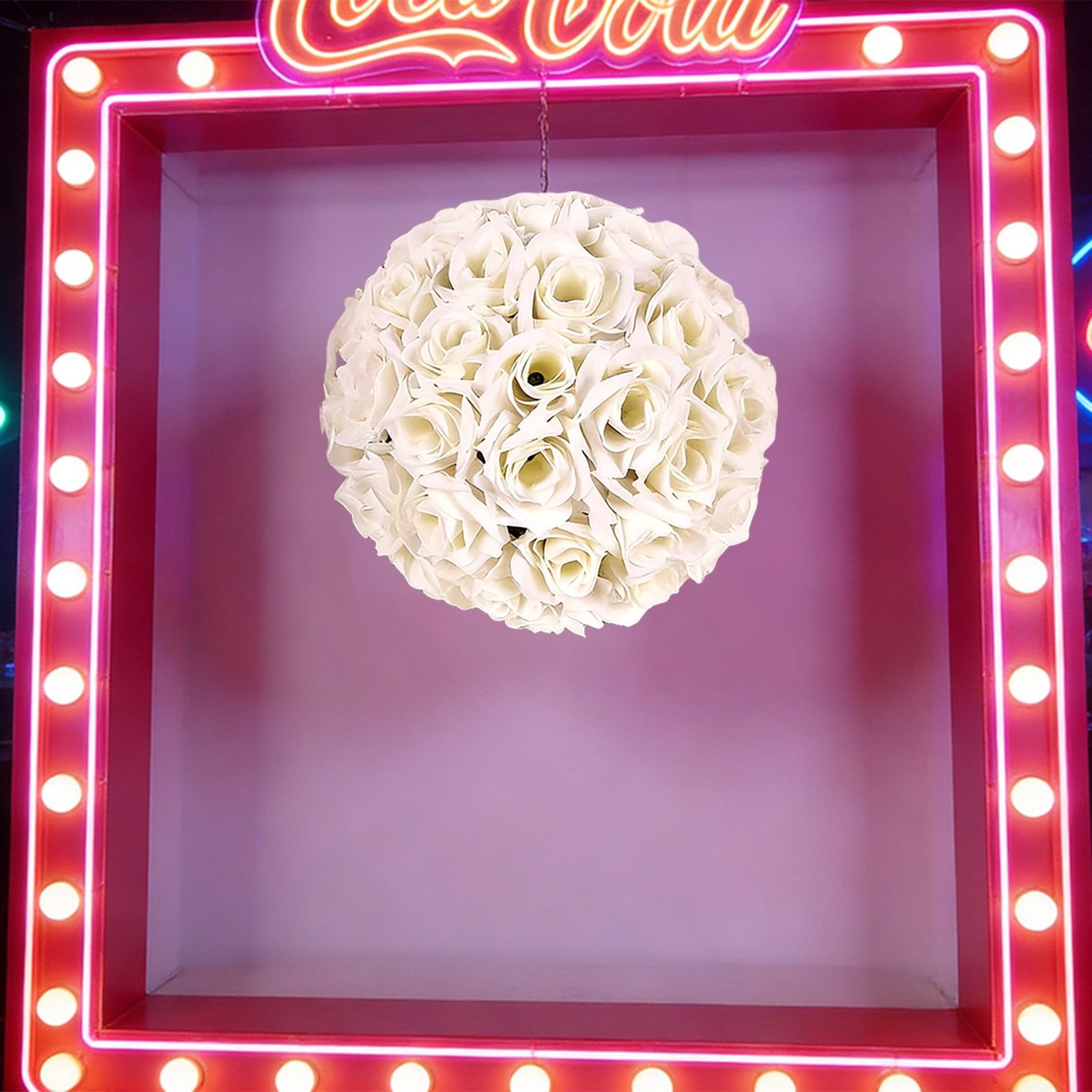 Artificial Wedding Centerpieces – 11.8 Inch Satin Rose Hanging Floral ...