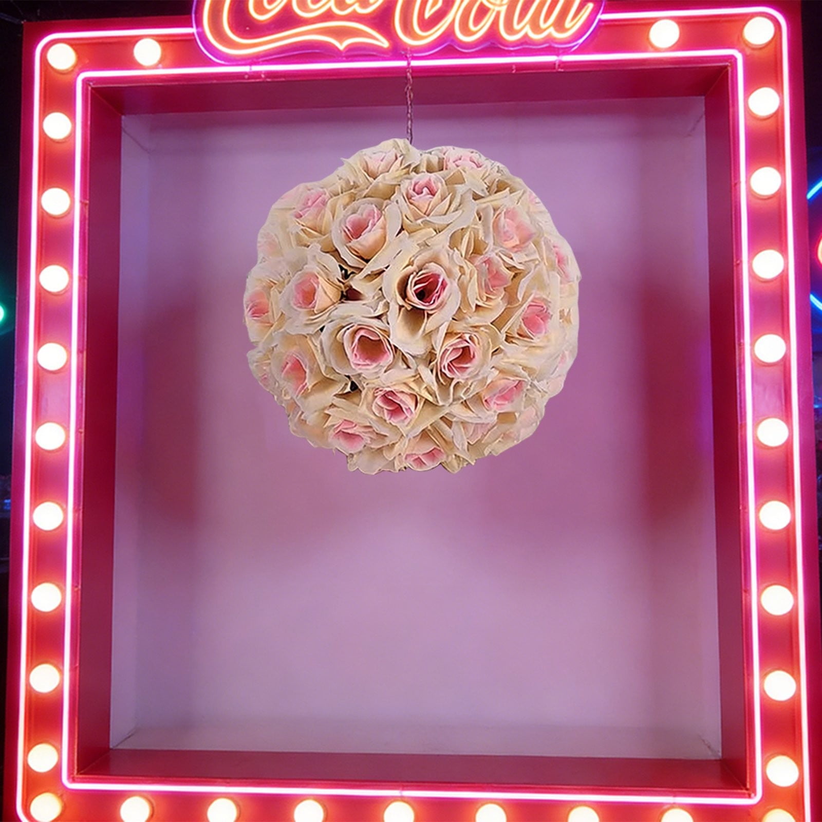 Artificial Wedding Centerpieces – 11.8 Inch Satin Rose Hanging Floral ...