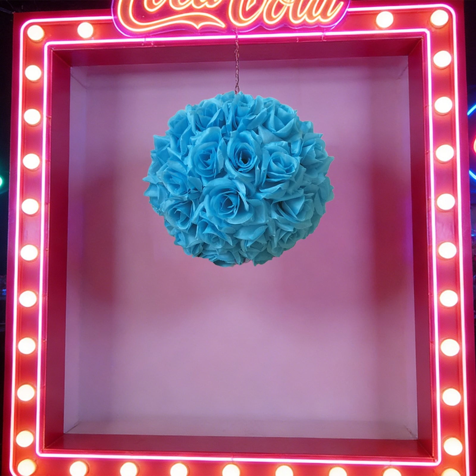 Artificial Wedding Centerpieces – 11.8 Inch Satin Rose Hanging Floral ...